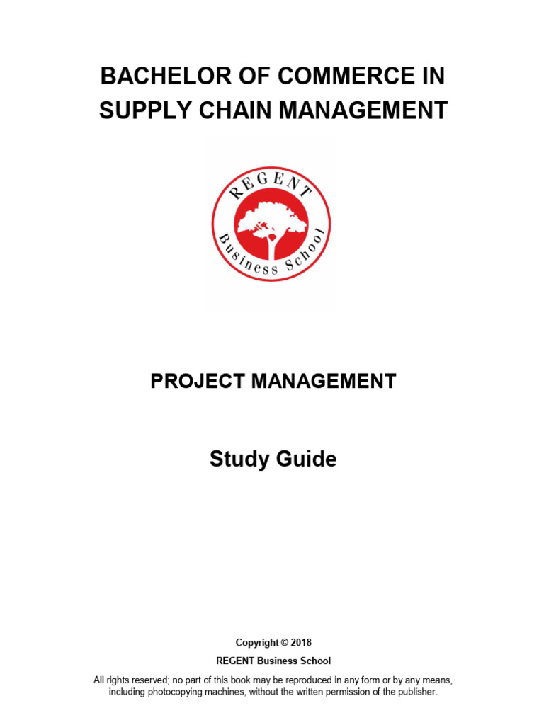 Study Guide Project Management | PDF | Net Present Value | Project ...
