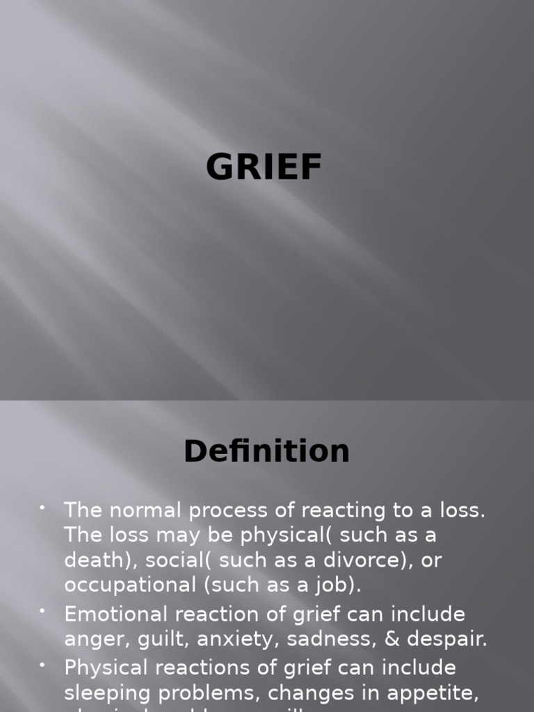 Grief | PDF | Grief | Emotions