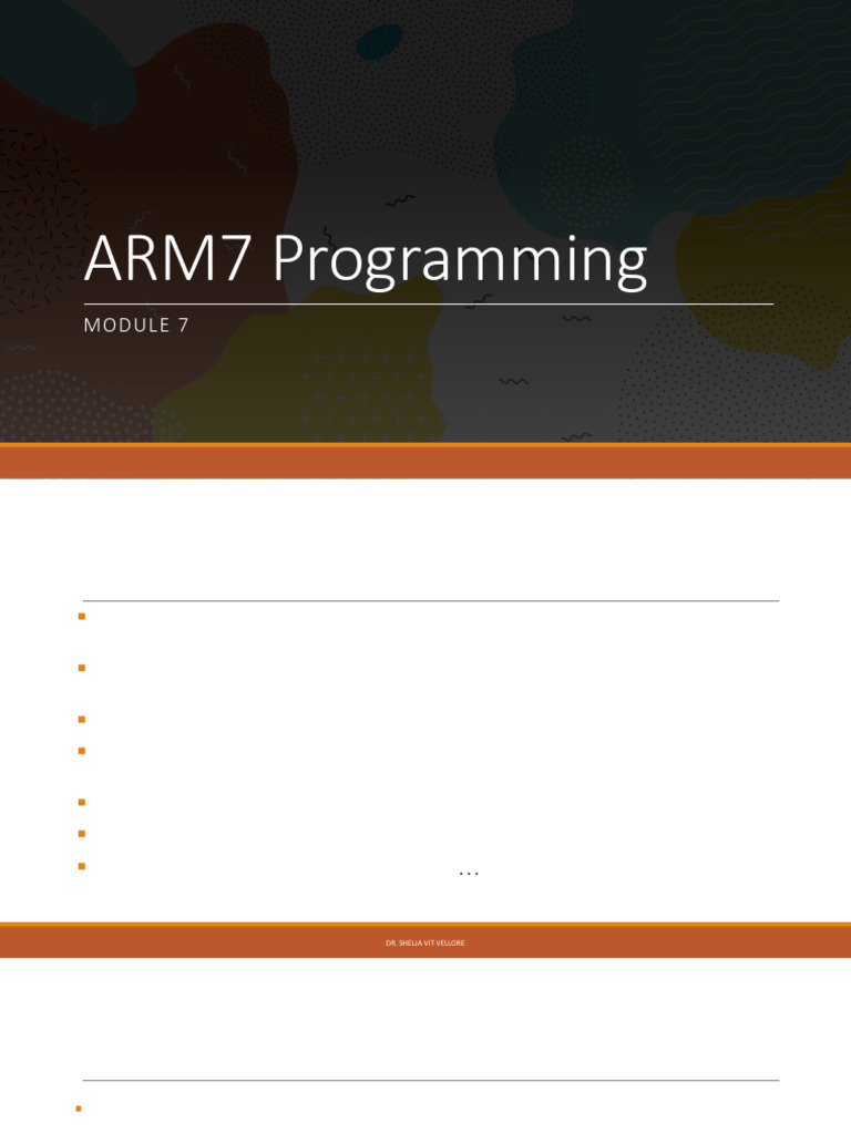 ARM7 Assembly Language Overview | PDF | Assembly Language | Computer ...
