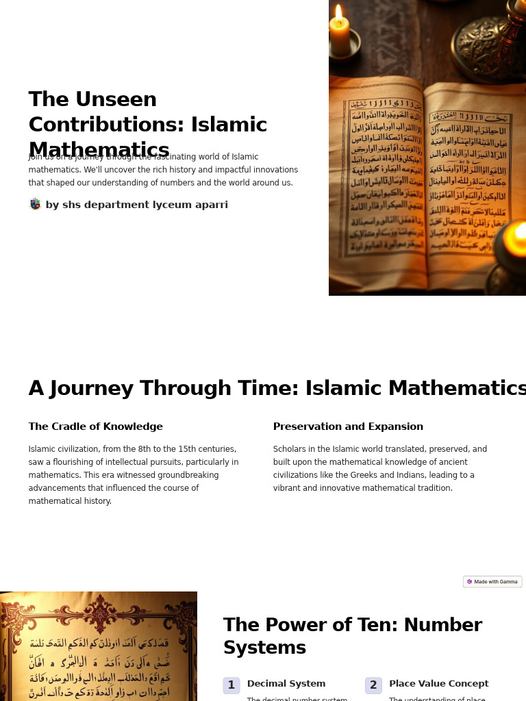 The Unseen Contributions Islamic Mathematics | PDF | Trigonometry ...