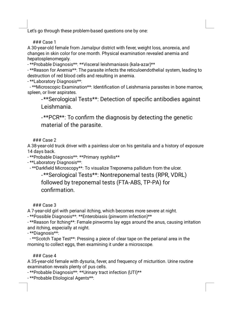 Micro All Clinical Case Questions | PDF | Hepatitis B | Hepatitis