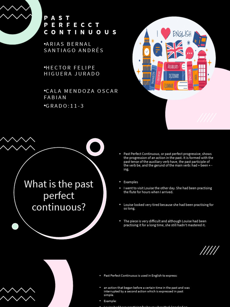 Past Perfect Continous | PDF | Perfect (Grammar) | Verb