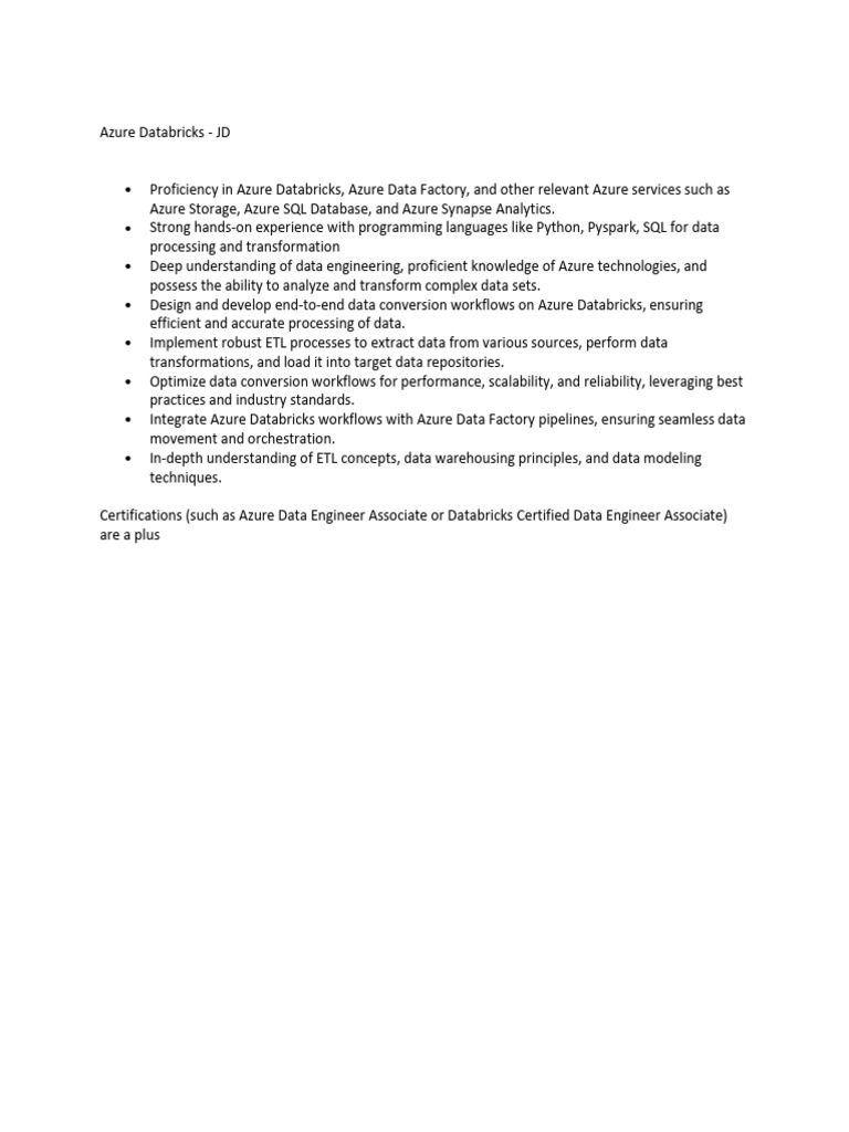 Azure Databricks Data Engineering Guide | PDF