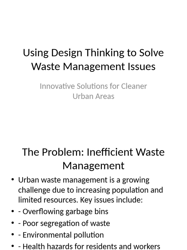 Waste Management Solution | PDF