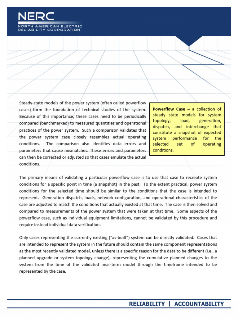 NERC Model Validation Procedures v3 | PDF | Ac Power | Electric Power ...