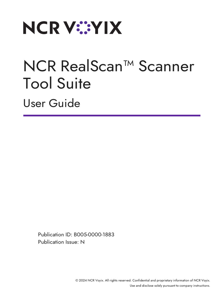 NCR Realscan™ Scanner Tool Suite: User Guide | PDF | Installation ...