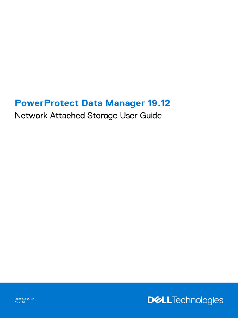 PowerProtect Data Manager - Network Attached Storage User Guide | PDF | I Pv6 | Backup