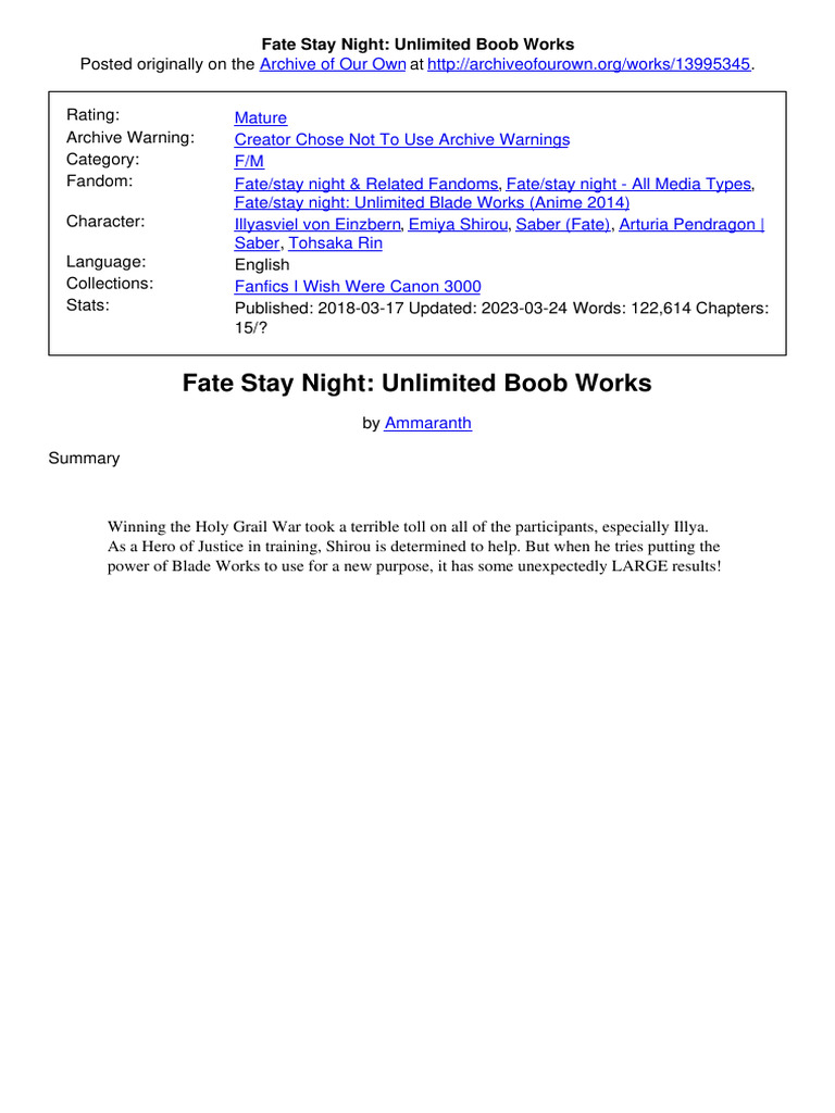 Fate Stay Night | PDF