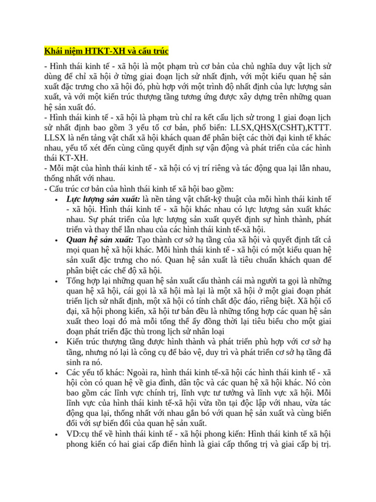 Khái niệm htkt-xh | PDF