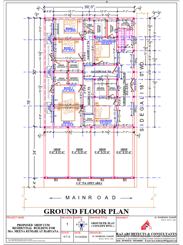 Mrs. MEENA KUMARI FINAL GROUND FLOOR WORKING PLAN 020125 | PDF | Queensland Heritage Register ...