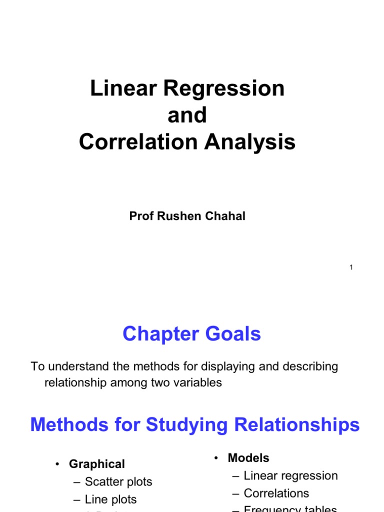 Statistics-Linear Regression and Correlation Analysis | PDF | Errors ...