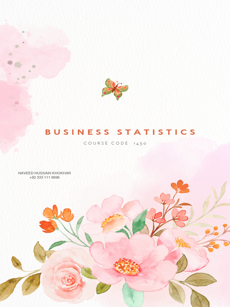 Aiou Business Statistics 1430 Past Papers | PDF