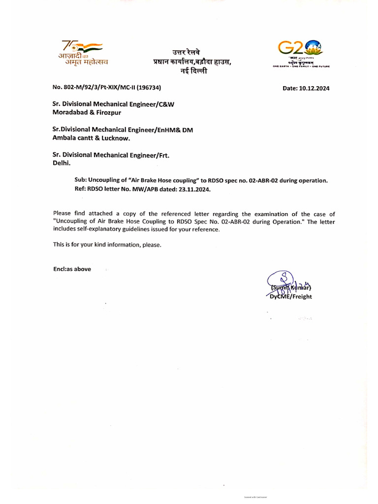 Uncoupling of Air Brake House Coupling | PDF