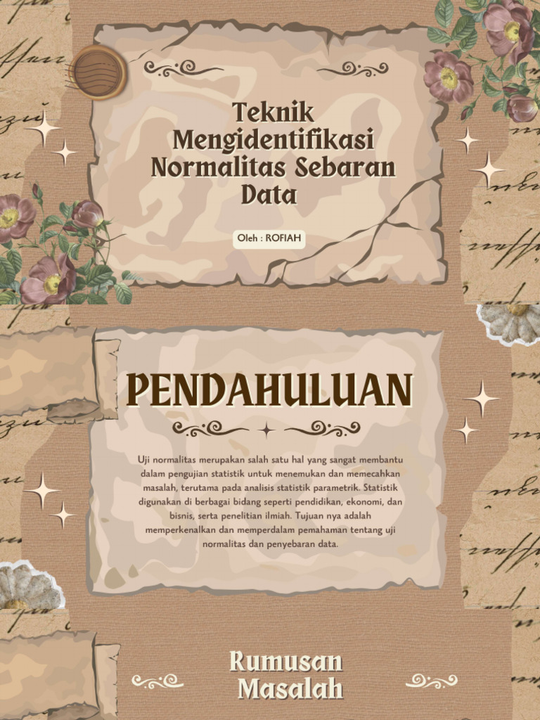 Teknik Mengidentifikasi Normalitas Sebaran Data | PDF