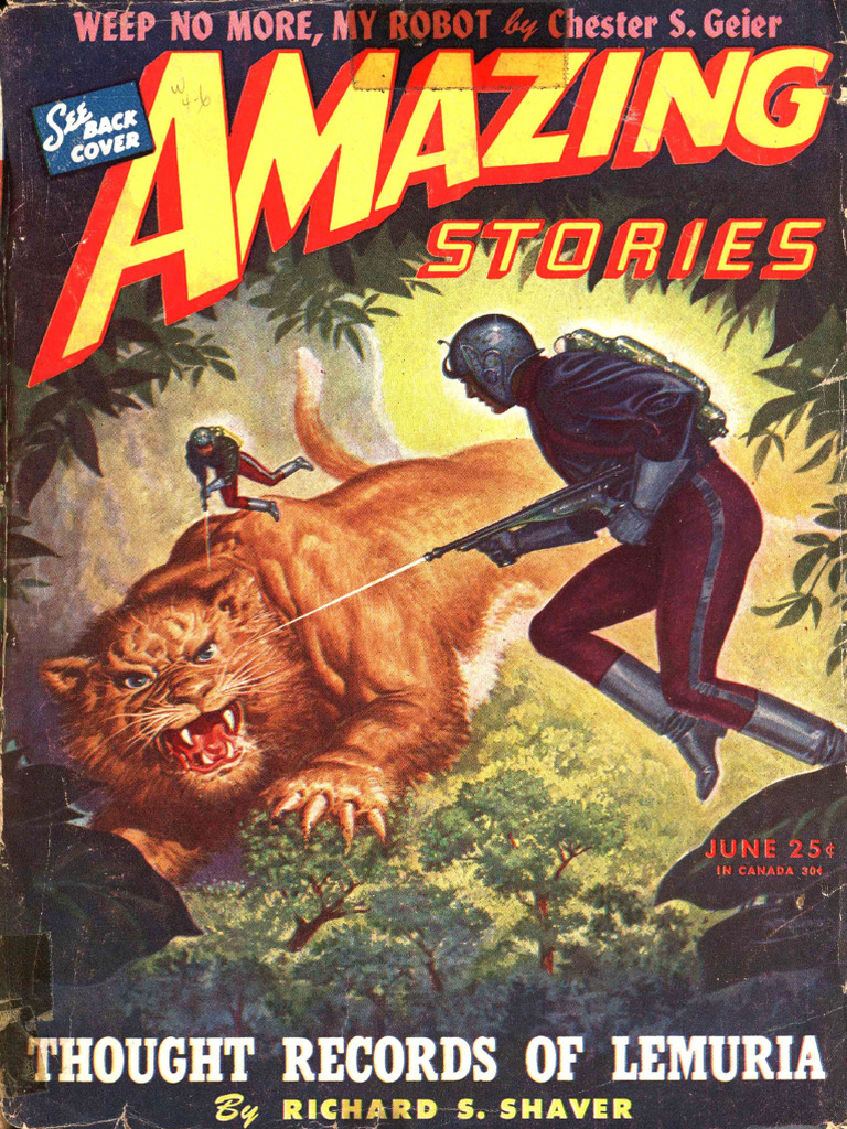 Richard S Shaver - Thought Records of Lemuria (Amazing Stories) (Jun ...