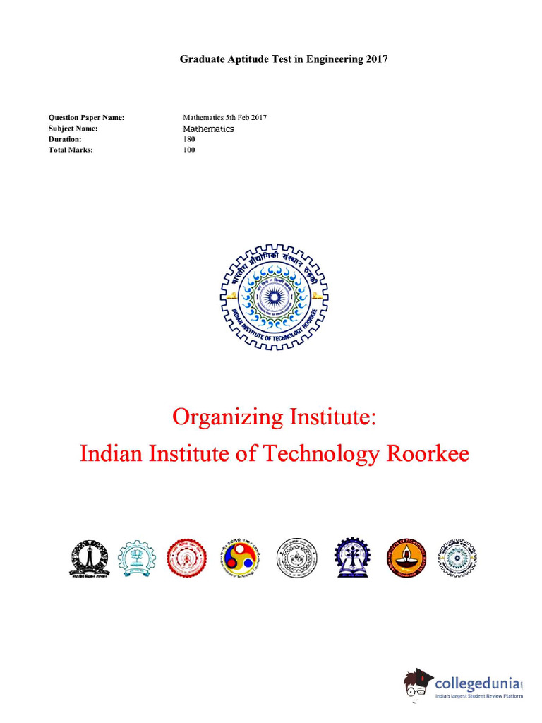 iit roorki gate | PDF