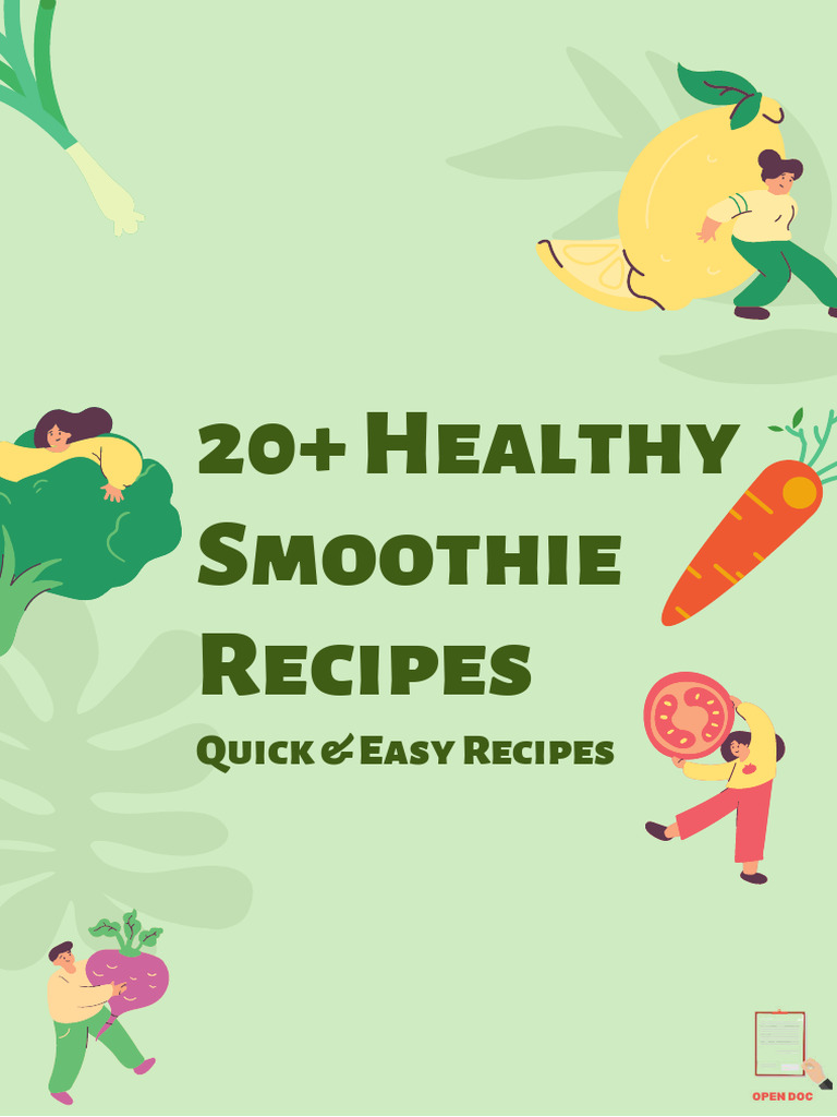 20+ Nutritious Smoothie Recipes | PDF | Smoothie | Yogurt