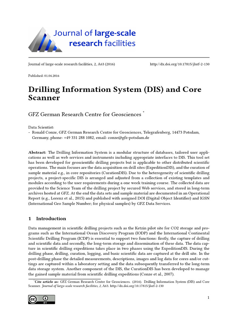 Drilling Information System DIS and Core Scanner | PDF | Computing