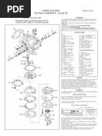 HIF44 Carburetor Instruction Manual | PDF | Carburetor | Valve