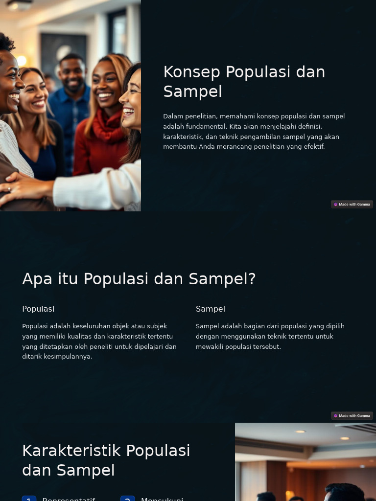 Konsep Populasi Dan Sampel | PDF