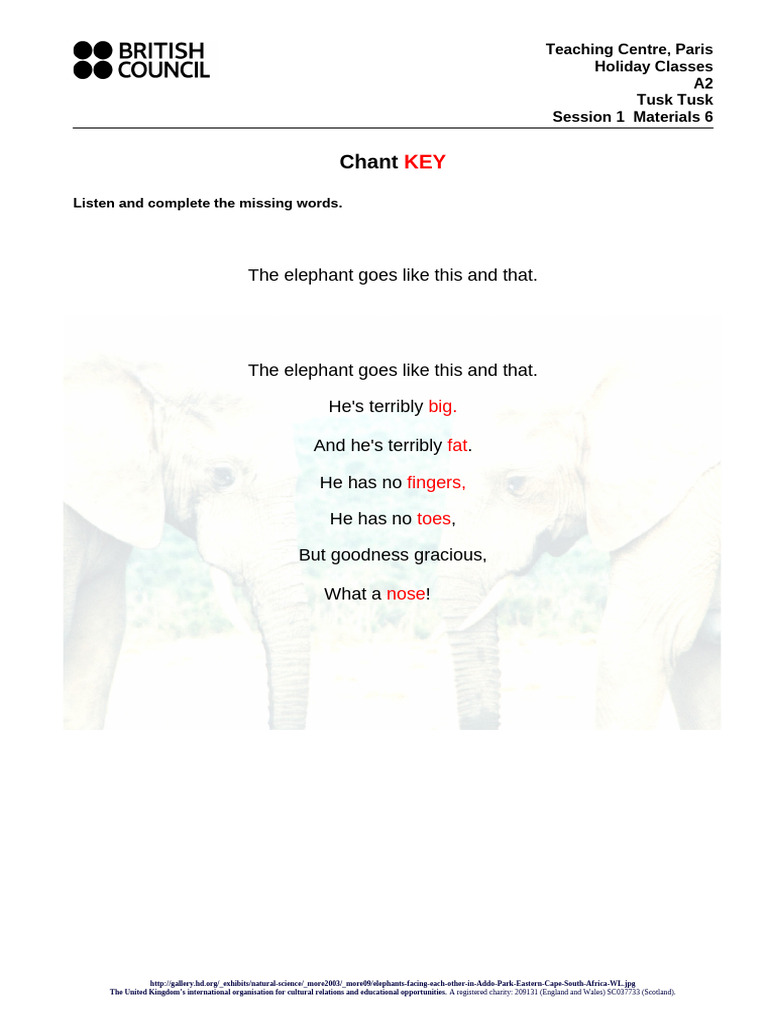 Session1 Materials6 - Chant KEY | PDF
