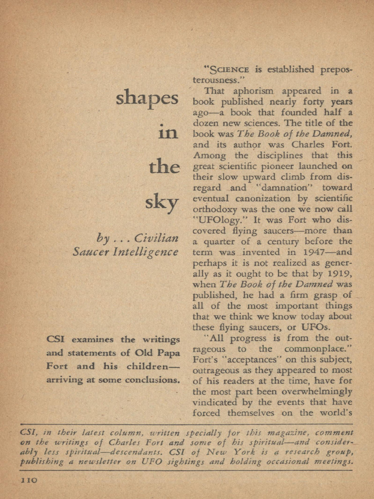Shapes in The Sky 15 (Fantastic Universe 1958-09) | PDF
