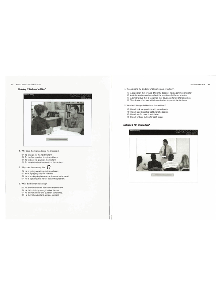 Toefl Ibt Exercise Sas Grade 12 | PDF