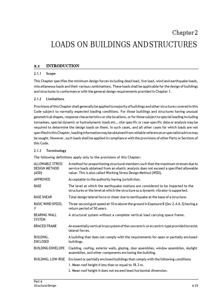 Bangladesh BNBC Part6 Chap 2 | PDF | Structural Load | Strength Of Materials