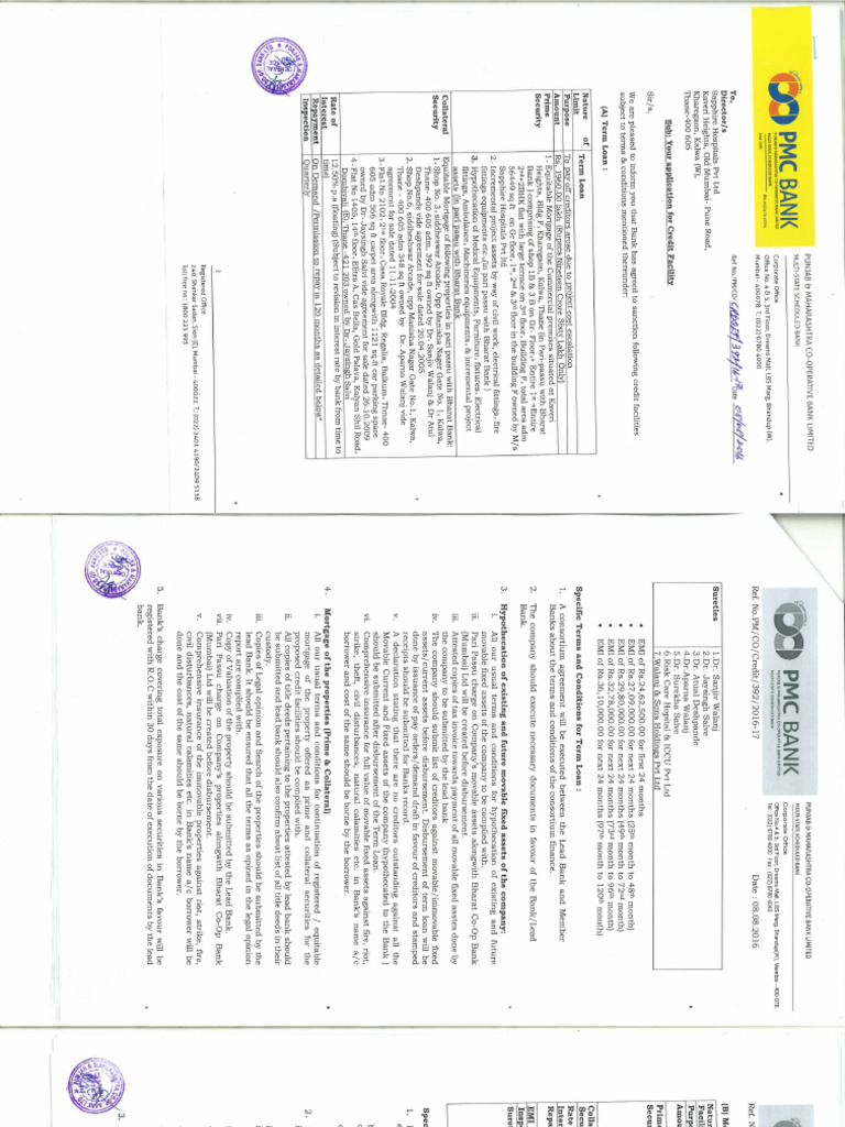 Sanction Letter-PMCB | PDF