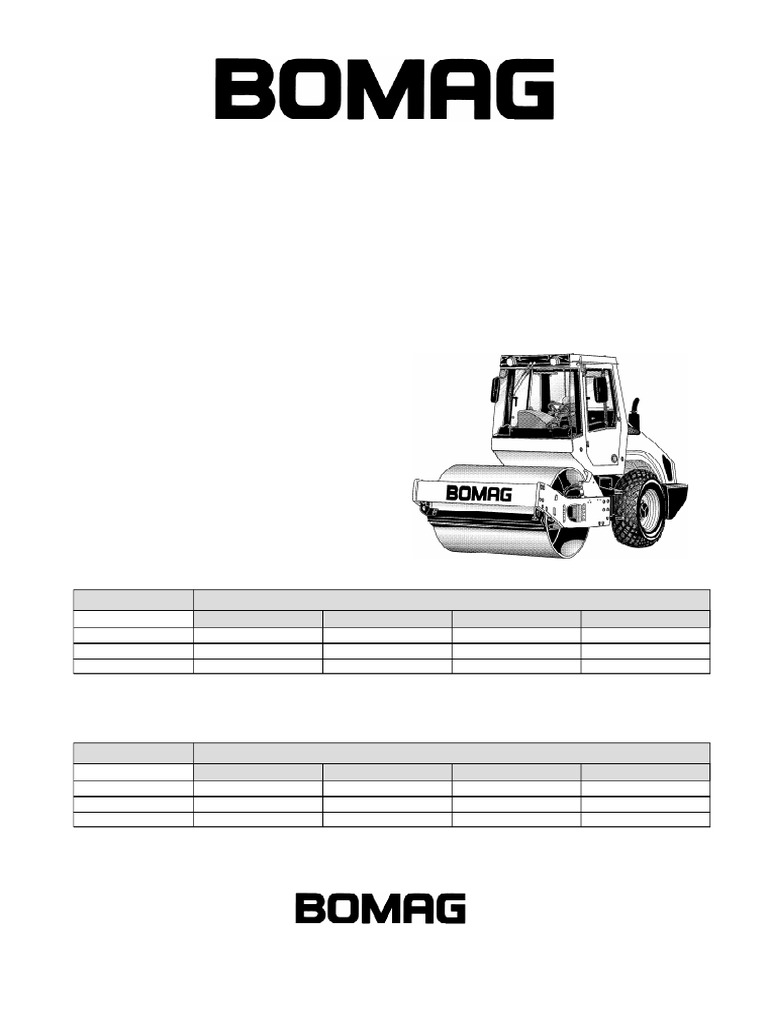 Bomag Compactor Rollers Spec BW177 DH4 | PDF | Motor Vehicle | Vehicles