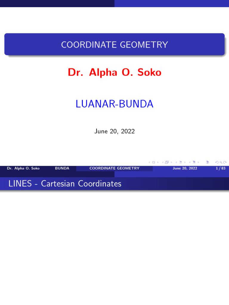 Coordinate Geometry Basics | PDF | Line (Geometry) | Cartesian ...