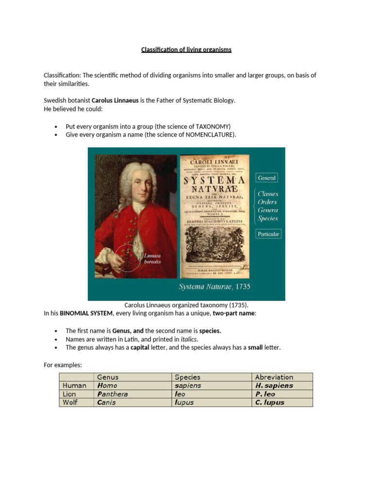 Classification and Variation | PDF | Taxonomy (Biology) | Invertebrate