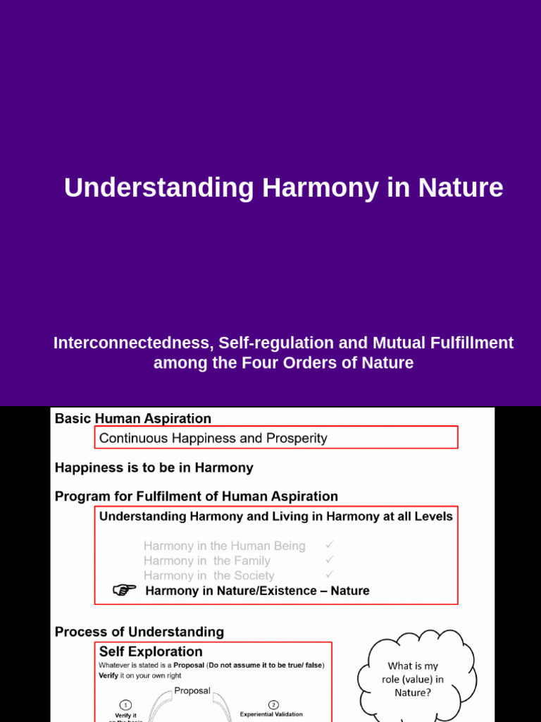 Harmony in Nature: Four Orders Explained | PDF | Nature
