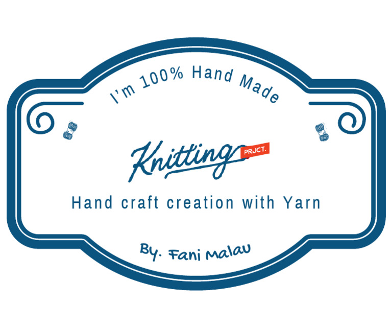 Knitting Project Sticker (6 X 5 CM) | PDF