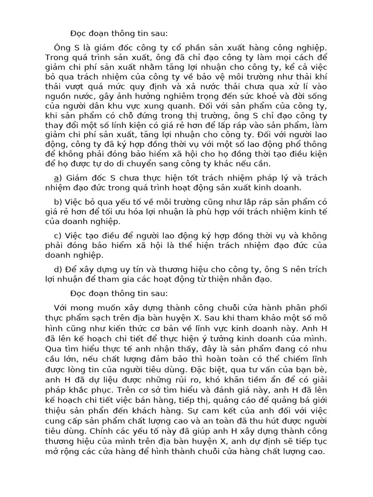 ôn tập 12 - GDKTPL | PDF