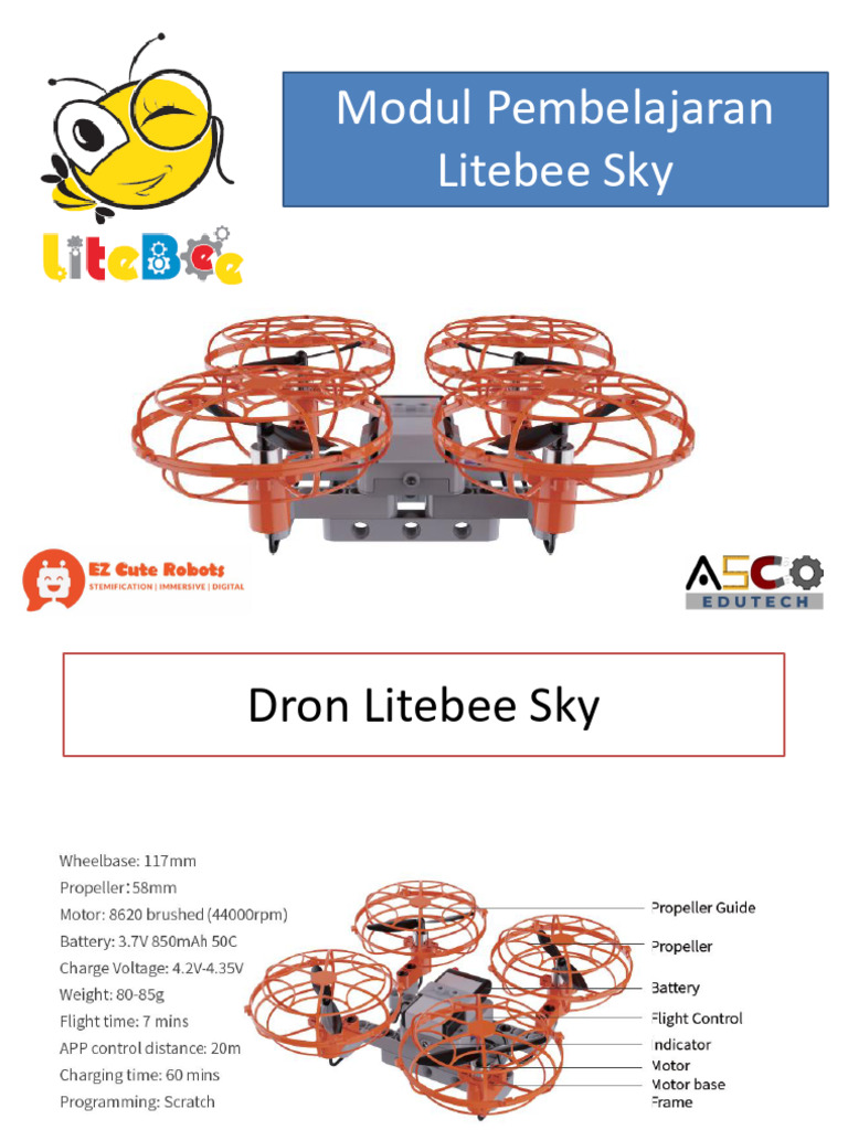 Panduan Penggunaan Dron Litebee Sky | PDF