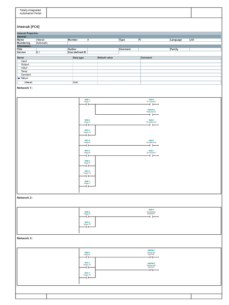 Irteerak (FC4) : Network 1 | PDF