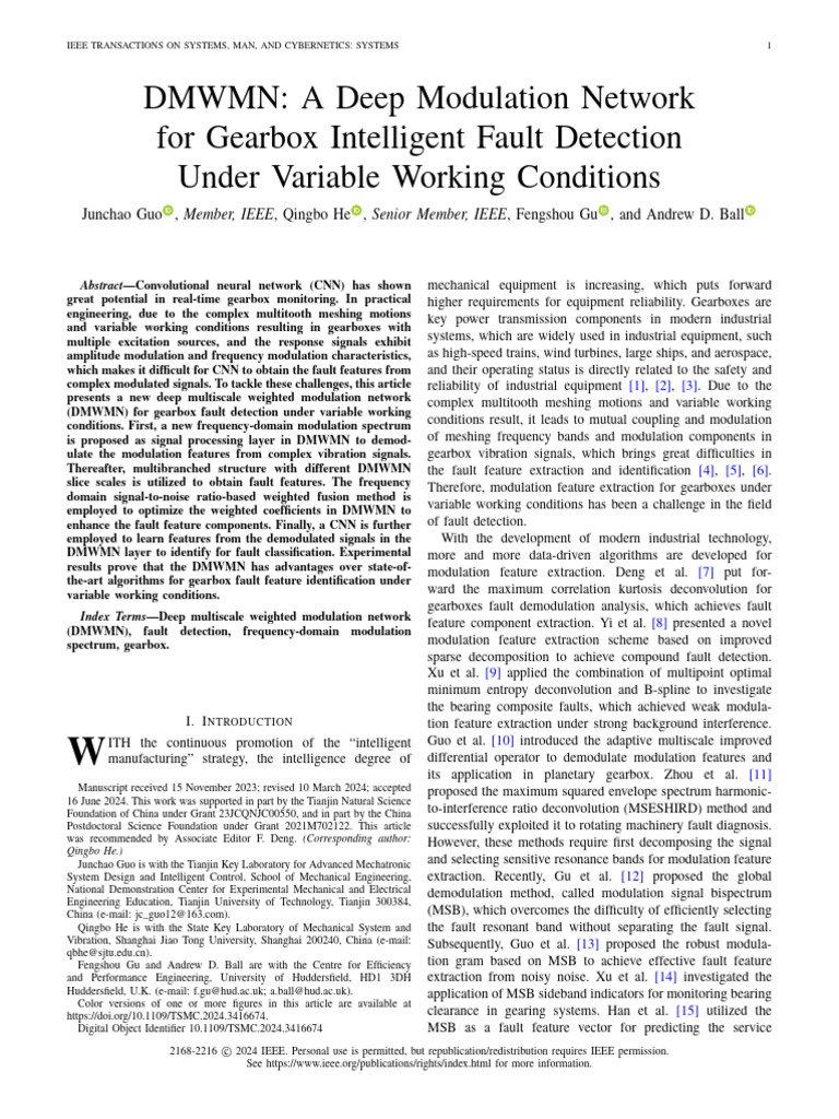 Dmwmn A Deep Modulation Network For Gearbox Intelligent Fault