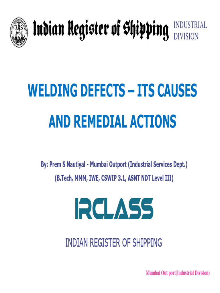 Welding Defects: Causes & Solutions | PDF | Welding | Construction