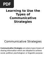 7 Types of Communicative Strategies | PDF | Nonverbal Communication ...