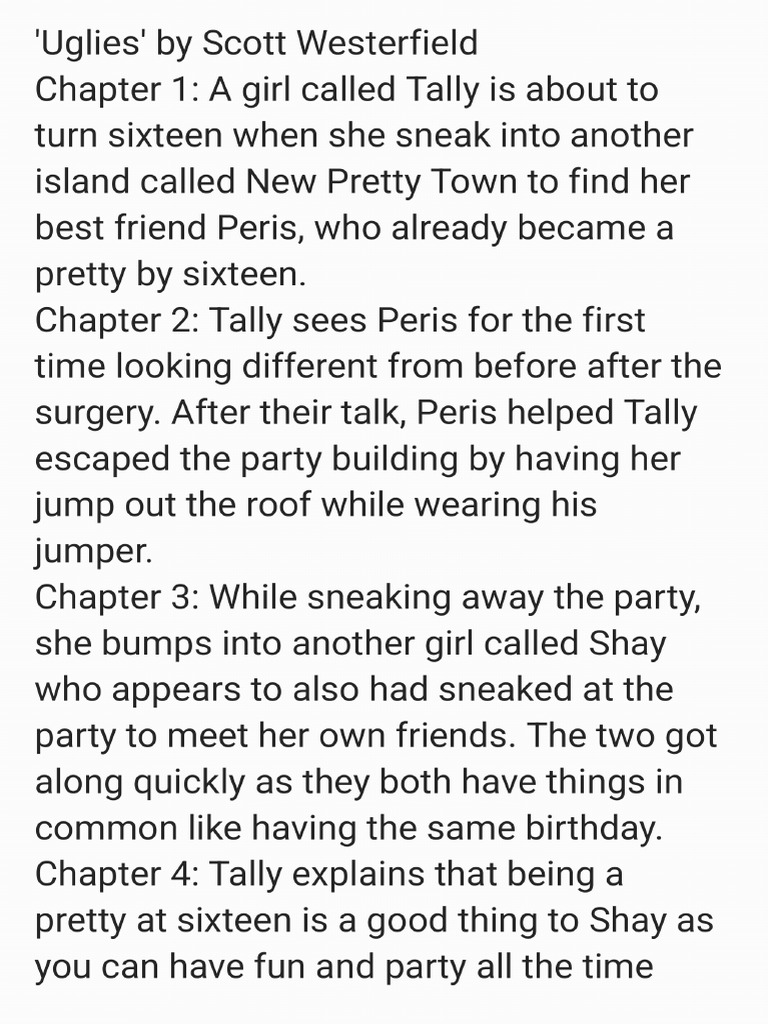 Uglies by Scott Westerfield - 230131 - 171211 | PDF