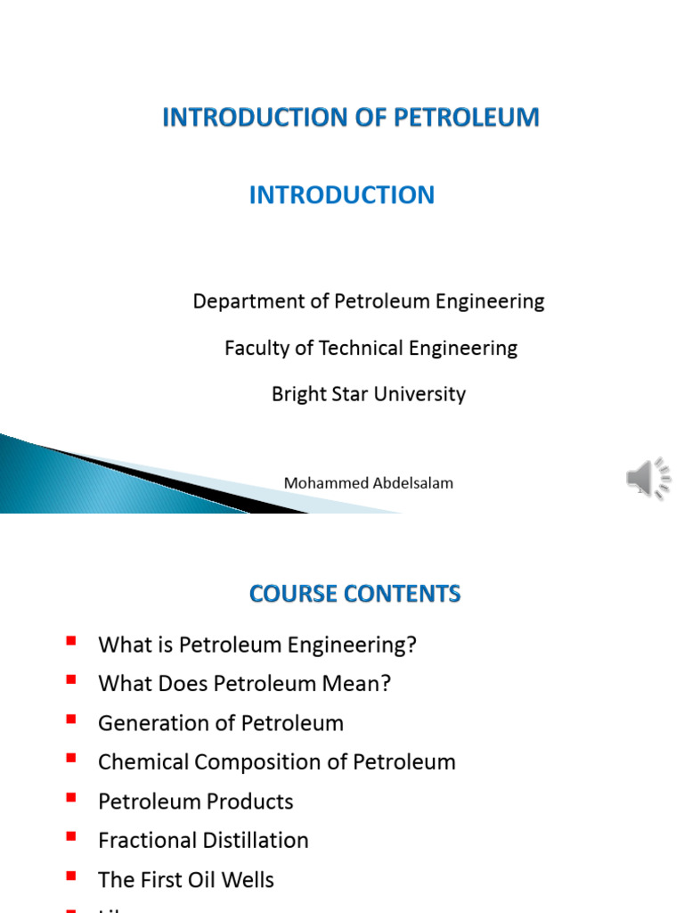 Overview of Petroleum Engineering | PDF | Petroleum | Hydrocarbons