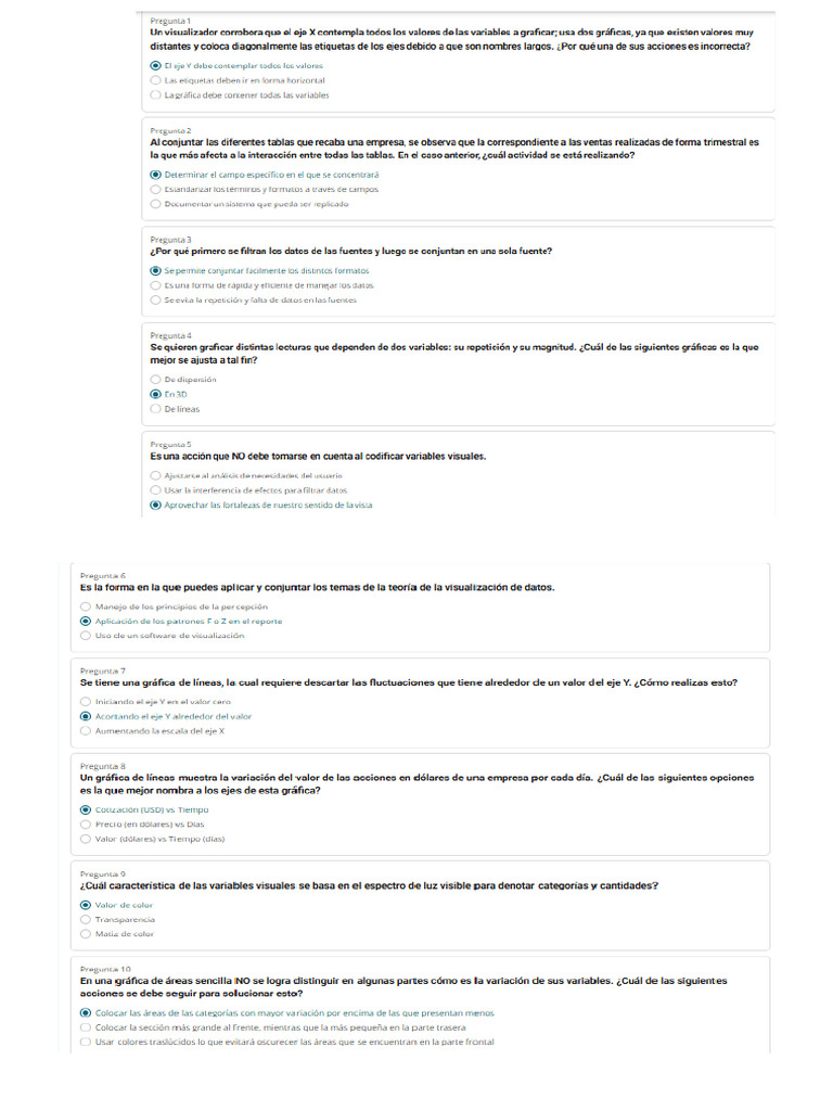 EXAMEN RESUELTO NIVEL 2 LECCION 1 DE Visualizador de Datos EXAMEN 2 ...