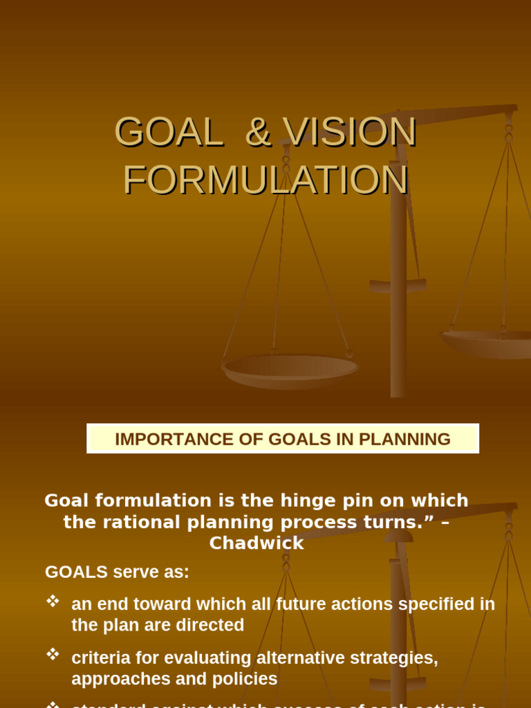 Session 4 - 5 Goal & Vision Formulation | PDF | Sustainability ...