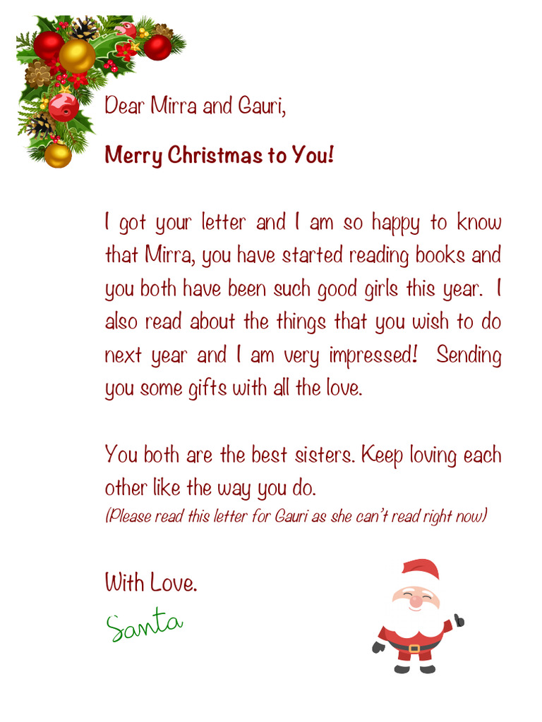 Christmas Letter | PDF
