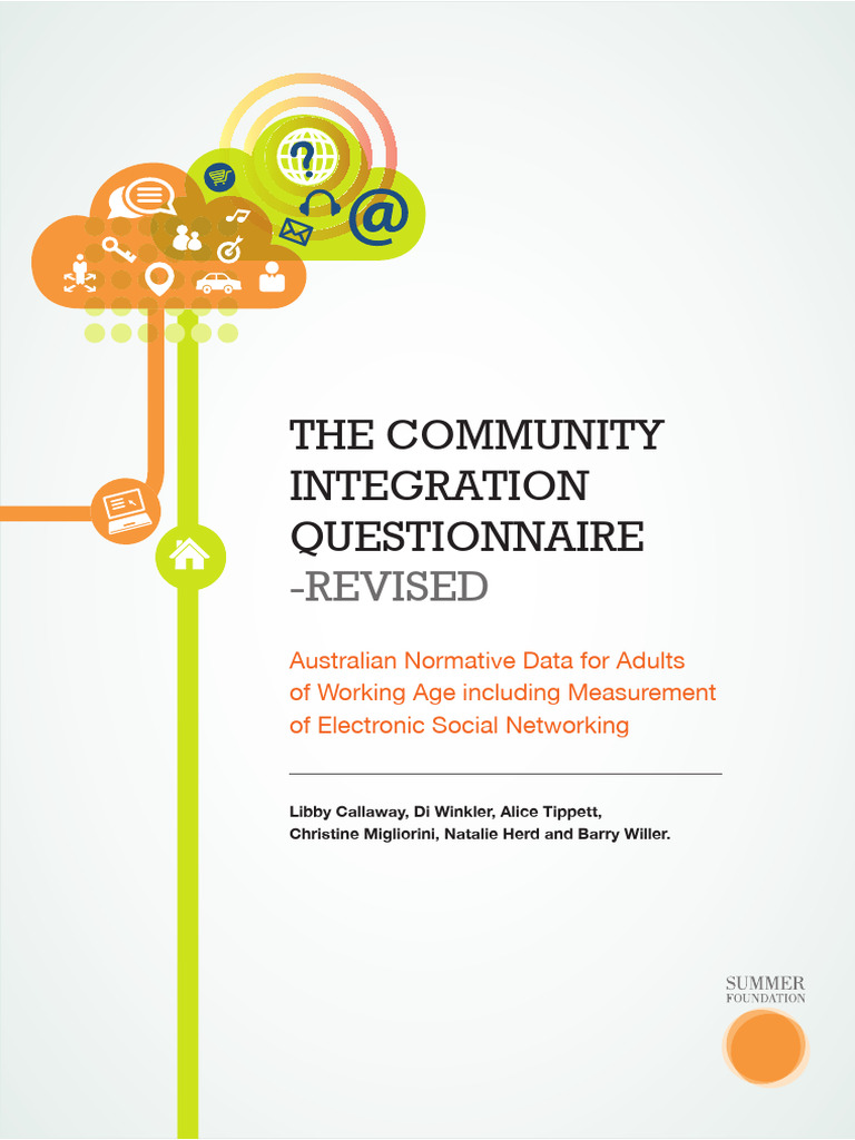 2014 Winkler The Community Integration Questionnaire Revised | PDF