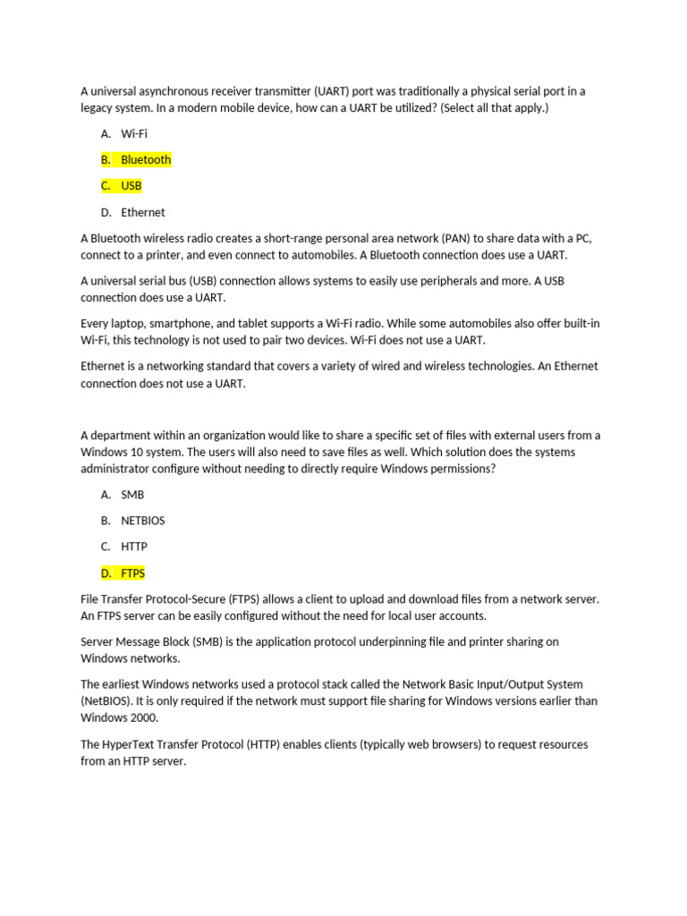 Comptia Core 1 Final | PDF | Computer Data Storage | Computer Network