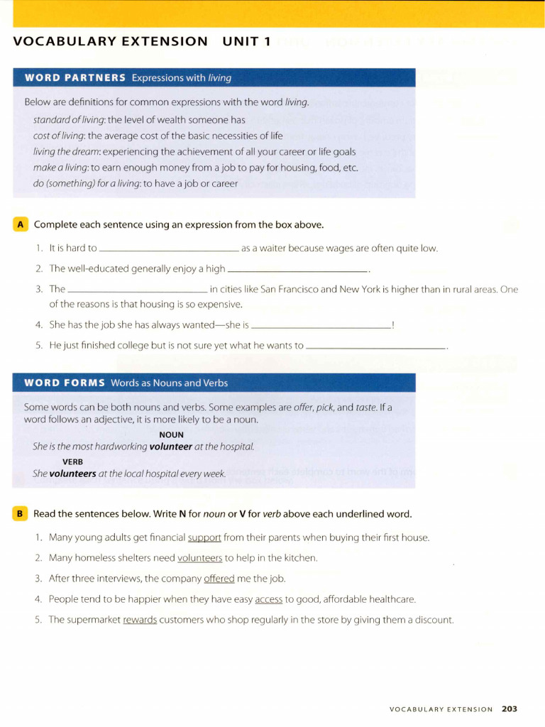 Vocabulary Extension | PDF