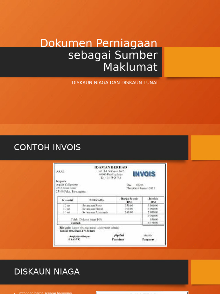 Dokumen Perniagaan Sebagai Sumber Maklumat | PDF