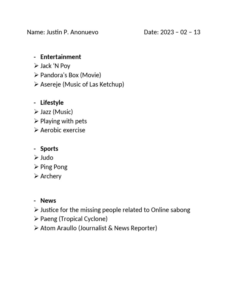 01 Worksheet 1 (Online Version) (Introduction To Popular Culture) | PDF